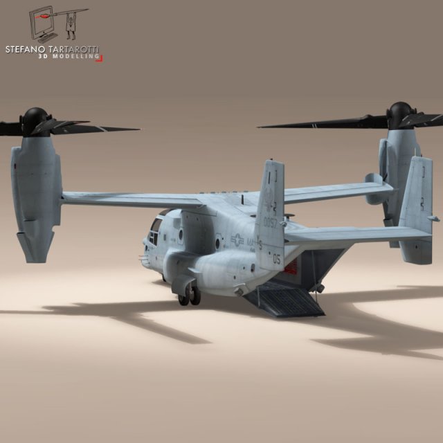 v22 osprey us marines 3D Model in Transport 3DExport