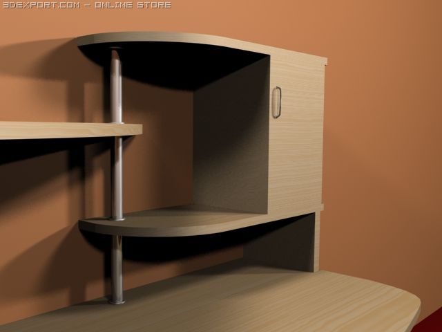 computer table 3D Model in Desk 3DExport