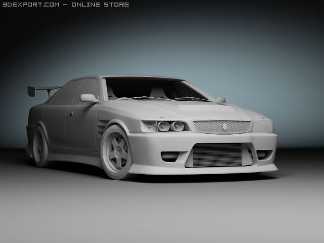 toyota chaser jzx100 3D Model in Sport Cars 3DExport