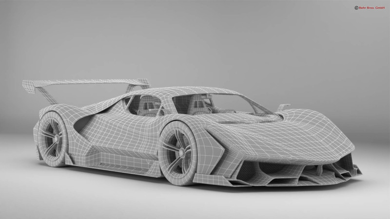 Generic Future EV Supercar 2050 3D Model in Sport Cars 3DExport