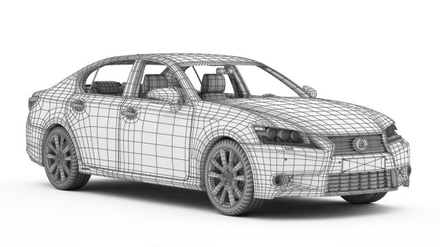 lexus gs 450h 3D Model in Sedan 3DExport