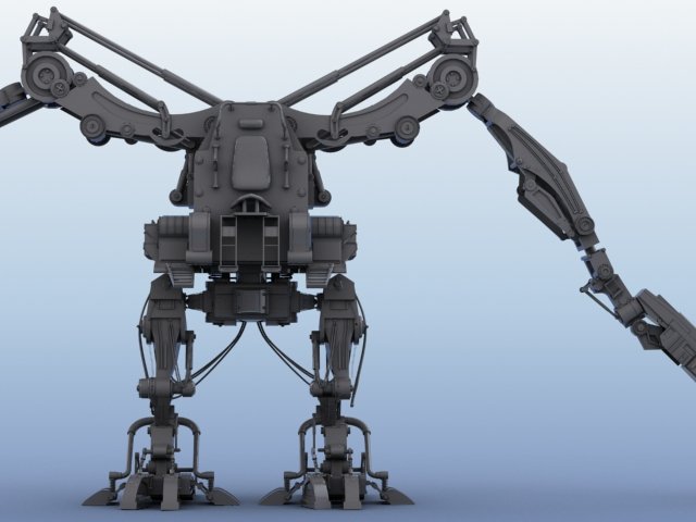 robot 02 3D Model in Robot 3DExport