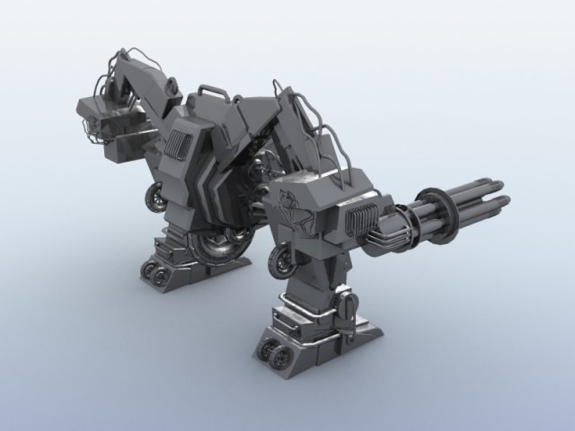 robot 10 3D Model in Robot 3DExport