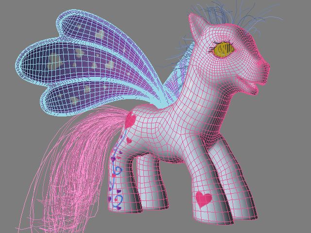 my little pony 3D Model in Anatomy 3DExport
