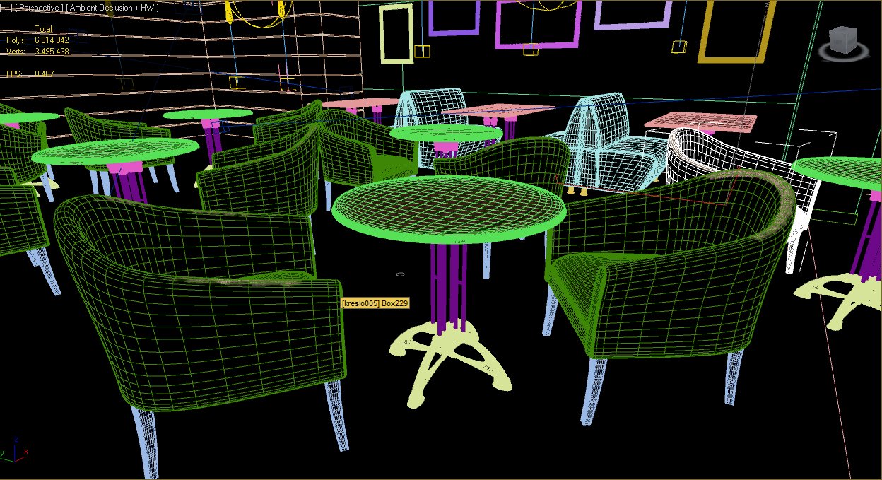kafe 3D Models in Restaurant 3DExport