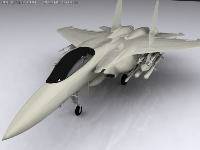 f 15 3D Model in Fighter 3DExport