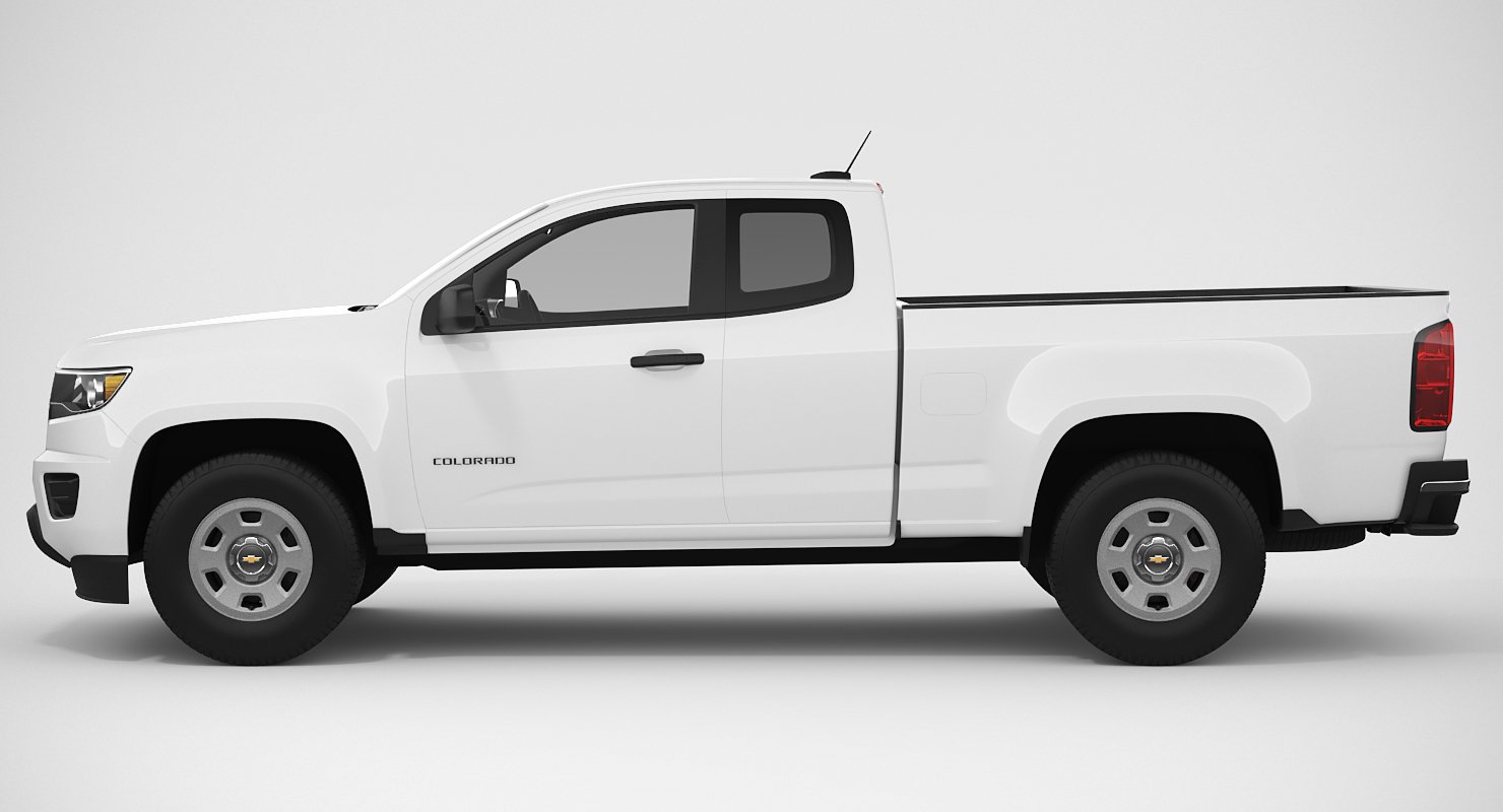chevrolet colorado 2018 extended cab 3D Model in SUV 3DExport