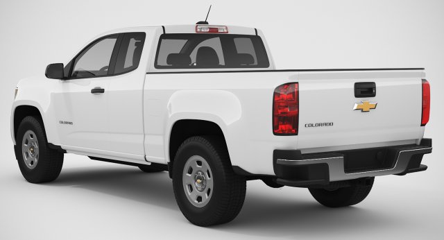 chevrolet colorado 2018 extended cab 3D Model in SUV 3DExport
