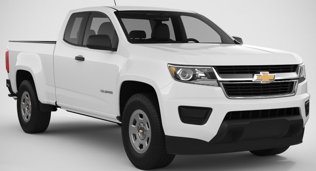 chevrolet colorado 2018 extended cab 3D Model in SUV 3DExport