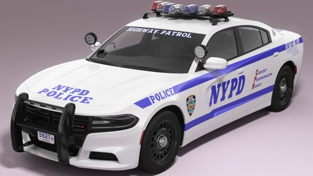 Dodge Charger NYPD 3D Model in Sedan 3DExport