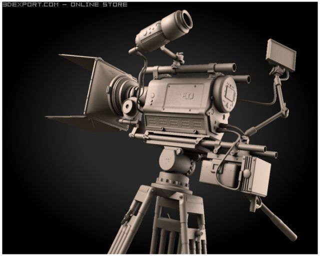 red camera 3D Model in Audio 3DExport