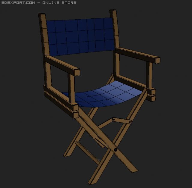 director chair 3D Model in Chair 3DExport