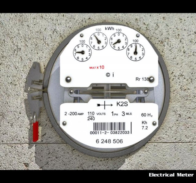 electrical meter 3D Model in Parts 3DExport