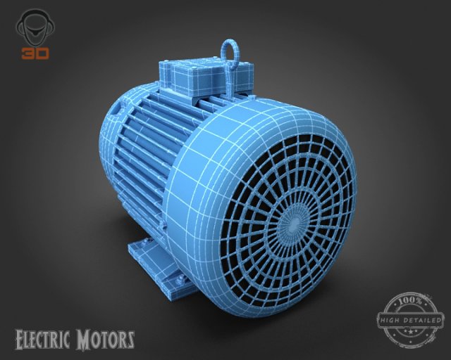 electric motor 3D Model in Machines 3DExport