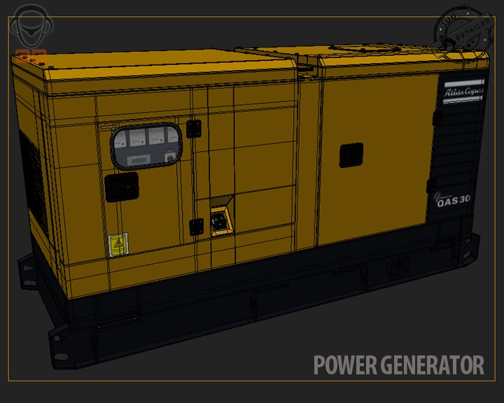 Power Generator 3D Model in Machines 3DExport