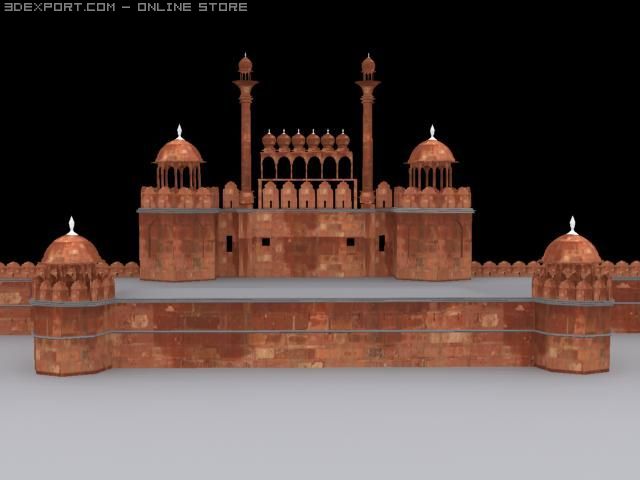 red fort 3D Model in Miscellaneous 3DExport