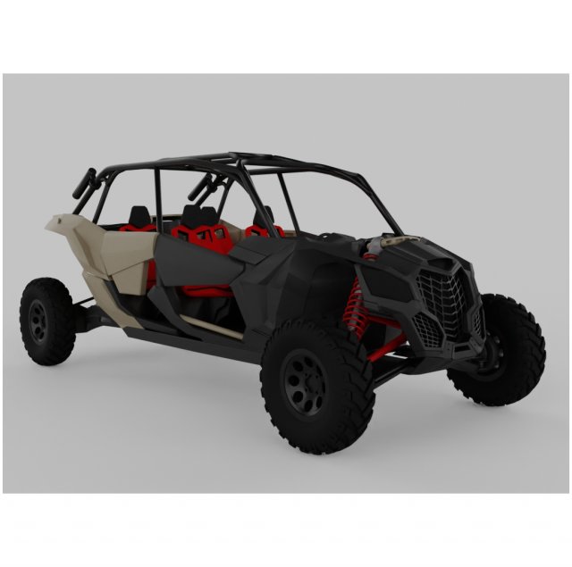 Can Am Maverick 4 seater 3D Model in Racing 3DExport