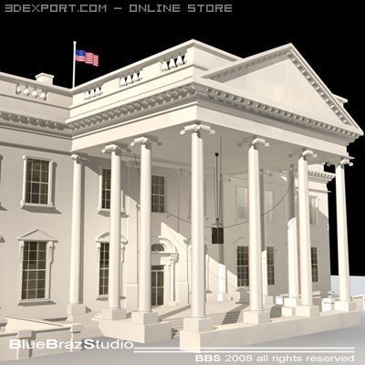 the white house 3D Model in Buildings 3DExport