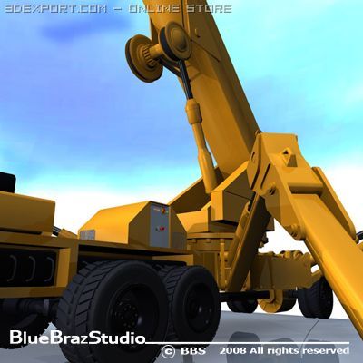 wheeled spider platform 3D Model in Truck 3DExport