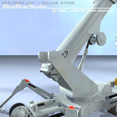 wheeled spider platform 3D Model in Truck 3DExport