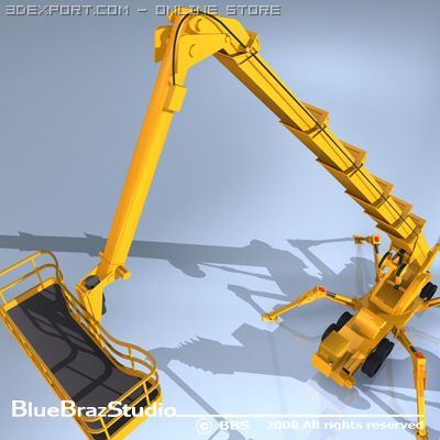 wheeled spider platform 3D Model in Truck 3DExport