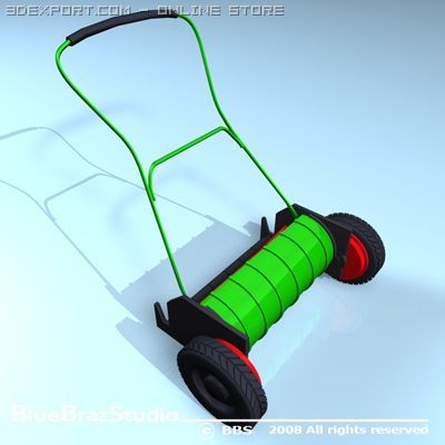 push mower 3D Models in Parts 3DExport