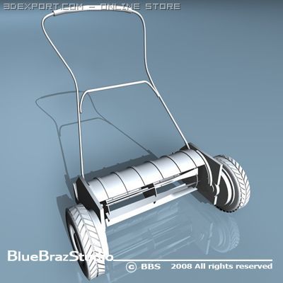 Push Mower 3D Model in Parts 3DExport