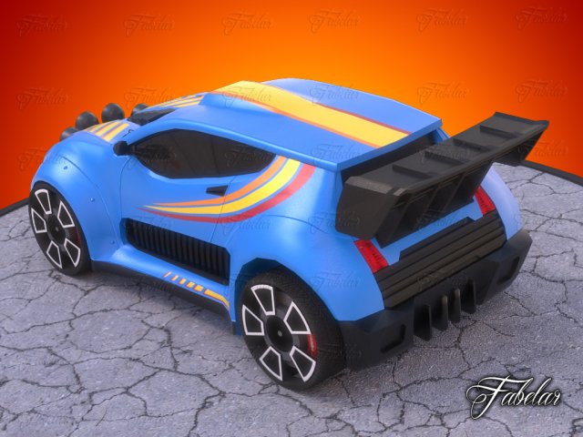 rally car 01 3D Model in Racing 3DExport