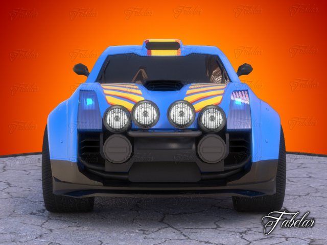 rally car 01 3D Model in Racing 3DExport