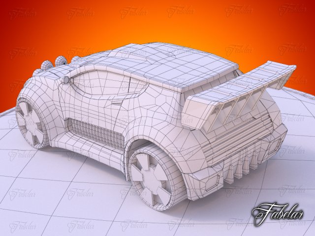 rally car 01 3D Model in Racing 3DExport