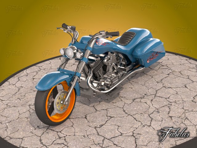 motorcycle 01 3D Model in Motorcycle 3DExport