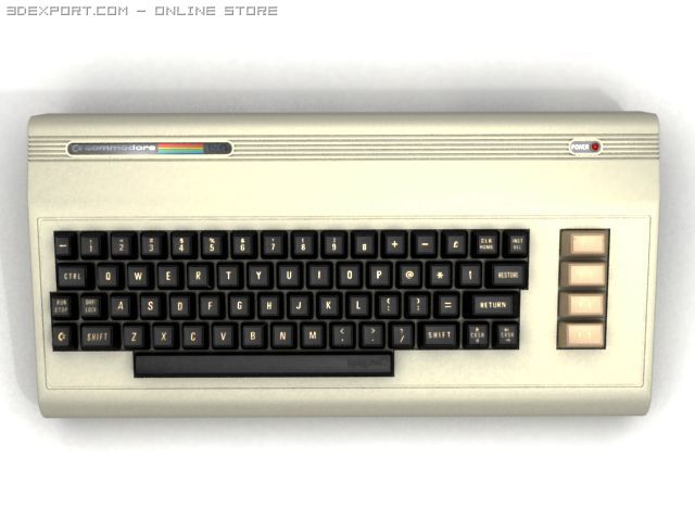 commodore c64 3D Model in Computer 3DExport