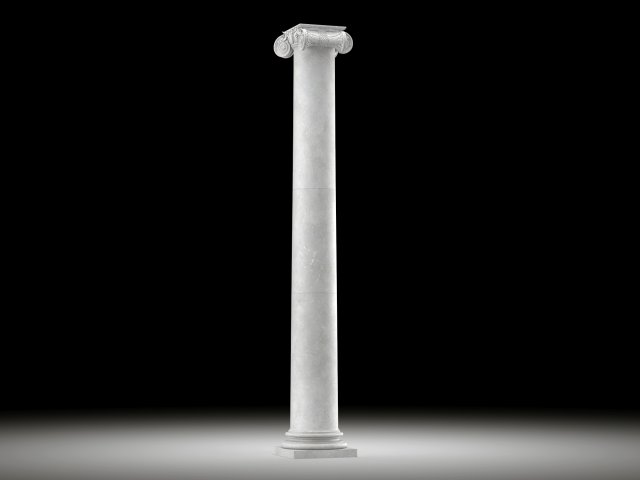 angular ionic column 3D 모델 in 장식 3DExport