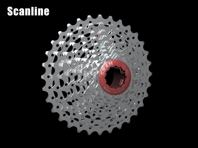 sram cassette pg990 3D Model in Bicycle 3DExport