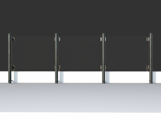 Glass railing 1 3D Model in Miscellaneous 3DExport