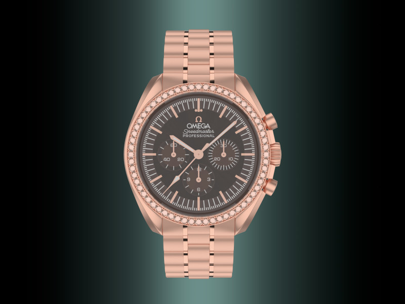 Omega Speedmaster Moonwatch professional 3D Model in Other 3DExport