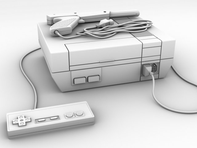 nes complete pack 3D Model in Computer 3DExport