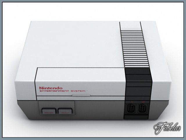 nes console only 3D Model in Computer 3DExport