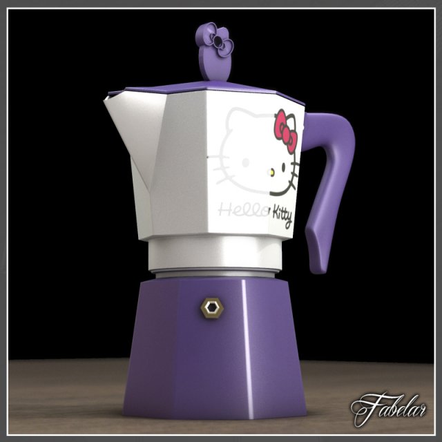 hello kitty moka 1 3D Model in Household Items 3DExport