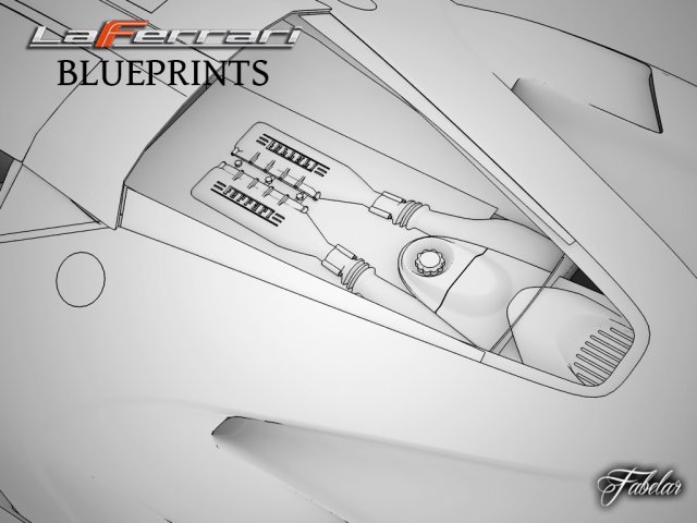 laferrari blueprints 3D Model in Cars 3DExport