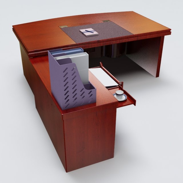 executive desk 03 3D Model in Desk 3DExport