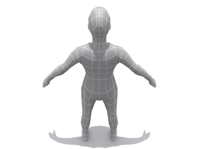 young boy base 3D Model in Child 3DExport