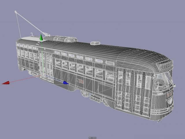 pcc streetcar 1945 3D Model in Train 3DExport