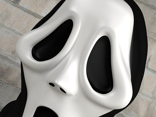 scream mask 3D Model in Clothing 3DExport