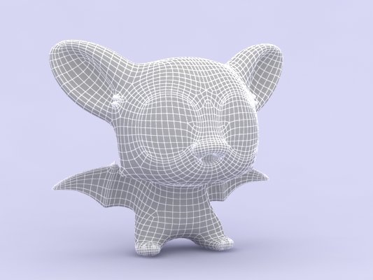 cartoon bat 3D Model in Cartoon 3DExport