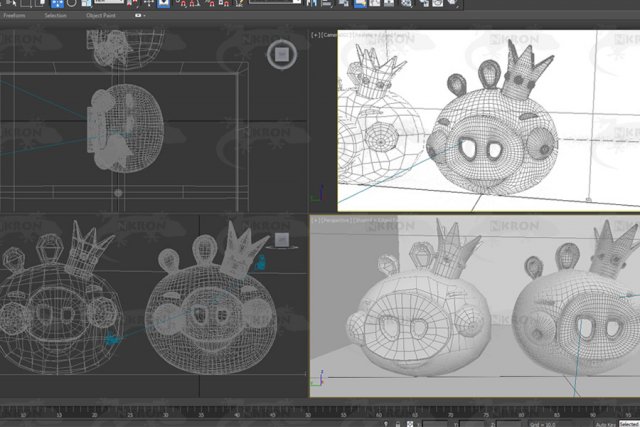 king pig - angry birds 3D Model in Pig 3DExport