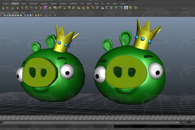 king pig - angry birds 3D Model in Pig 3DExport