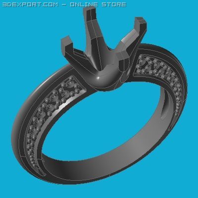 wedding ring. Free 3D Model in Jewellery 3DExport