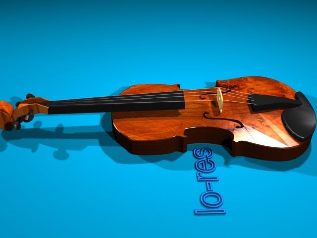 violin/viola 3D Model in Other 3DExport