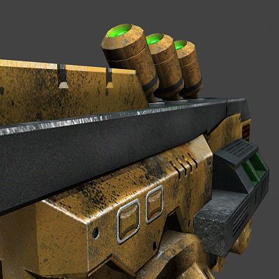 acid rifle 3D Model in Armor 3DExport